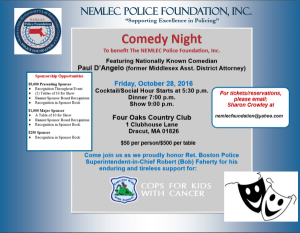 NEMLEC Foundation To Host Comedy Night Benefit On October 28 ...