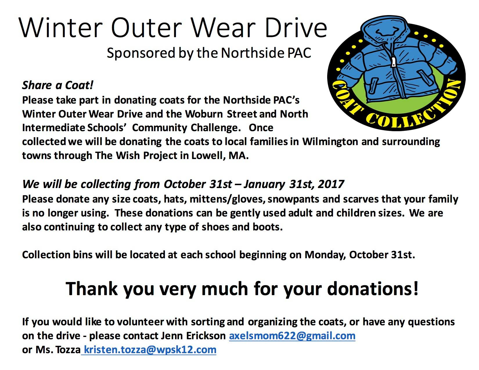 Donate Gently Used Coats (& More) To Northside PAC’s Winter Outer Wear ...