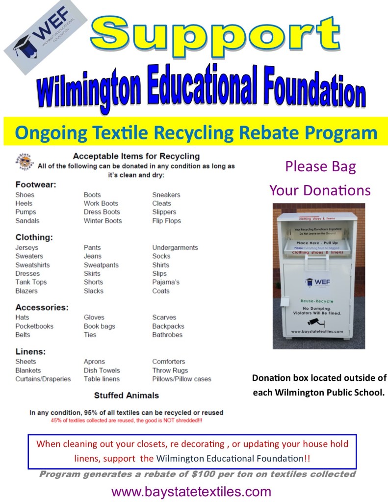 REMINDER: Wilmington Educational Foundation Wants Your Unwanted Clothes ...