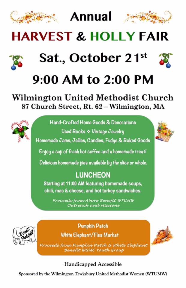 Wilmington Methodist Church’s Annual Harvest & Holly Fair Set For ...