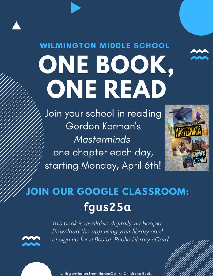 Wilmington Middle School To Launch “One Book, One Read” Program On ...