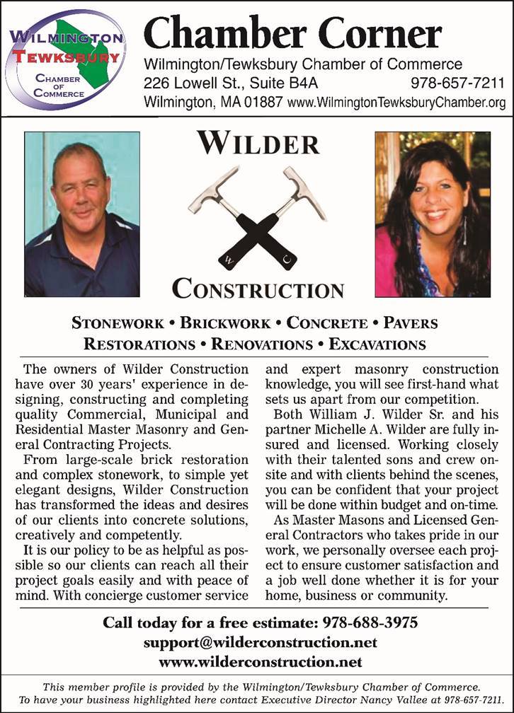 CHAMBER CORNER: Learn About Wilder Construction – Wilmington Apple