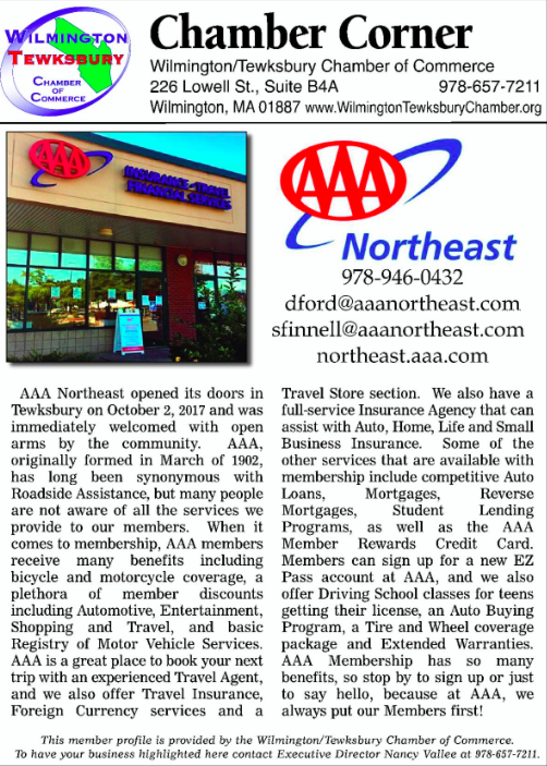 CHAMBER CORNER: Learn About AAA Northeast – Wilmington Apple