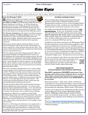 HOT OFF THE PRESS: Read Fall 2022 Town Topics Newsletter – Wilmington Apple