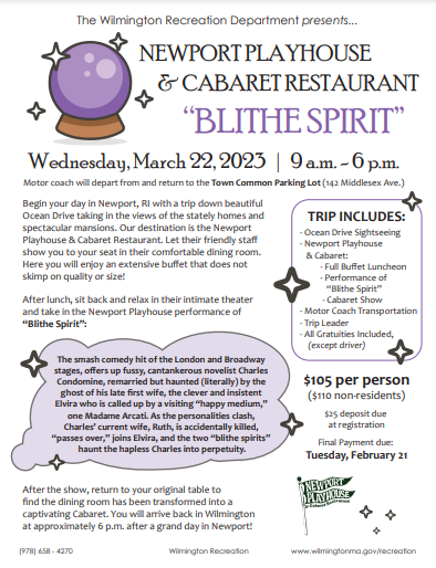 Wilmington Recreation Department To Offer Day Trip To Newport, Rhode ...