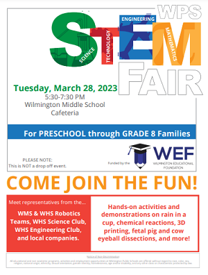 5 Things To Do In Wilmington On Tuesday, March 28, 2023: Wilmington Public Schools Annual STEM ...