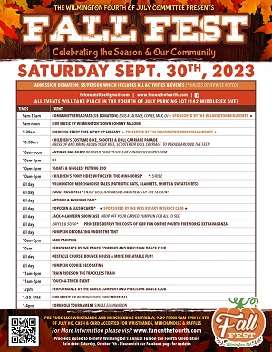 THIS WEEKEND: Schedule For Wilmington Fall Fest On September 30 ...