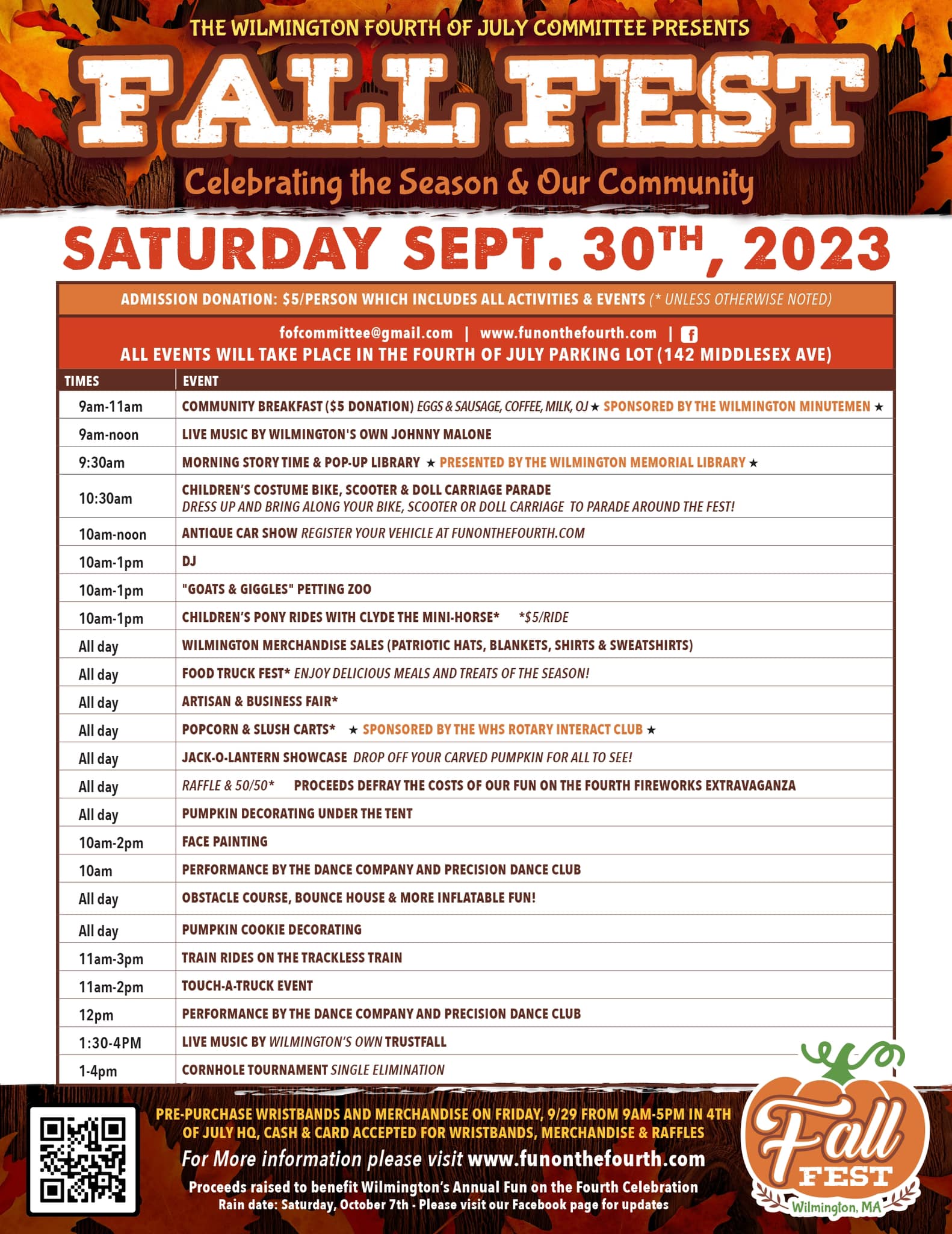 THIS WEEKEND: Schedule For Wilmington Fall Fest On September 30 ...