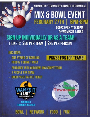 Wilmington-Tewksbury Chamber of Commerce To Hold ‘Mix & Bowl’ Event On ...