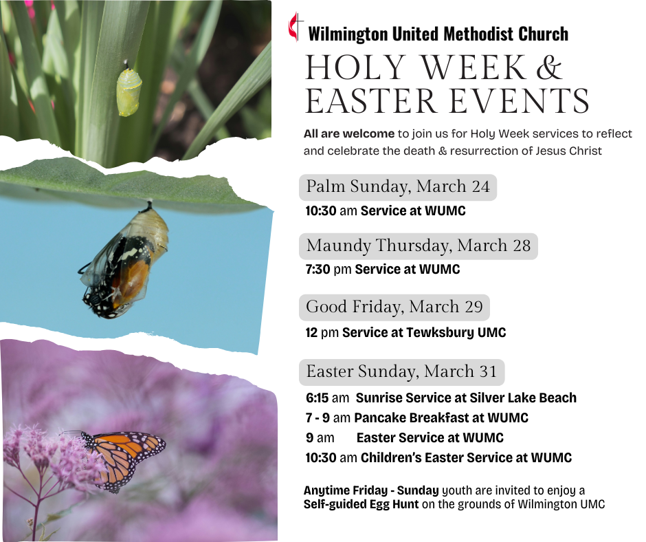 Wilmington Methodist Church Announces Holy Week & Easter Events ...