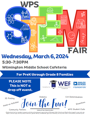 Wilmington Public Schools STEM Fair Set For March 6 – Wilmington Apple