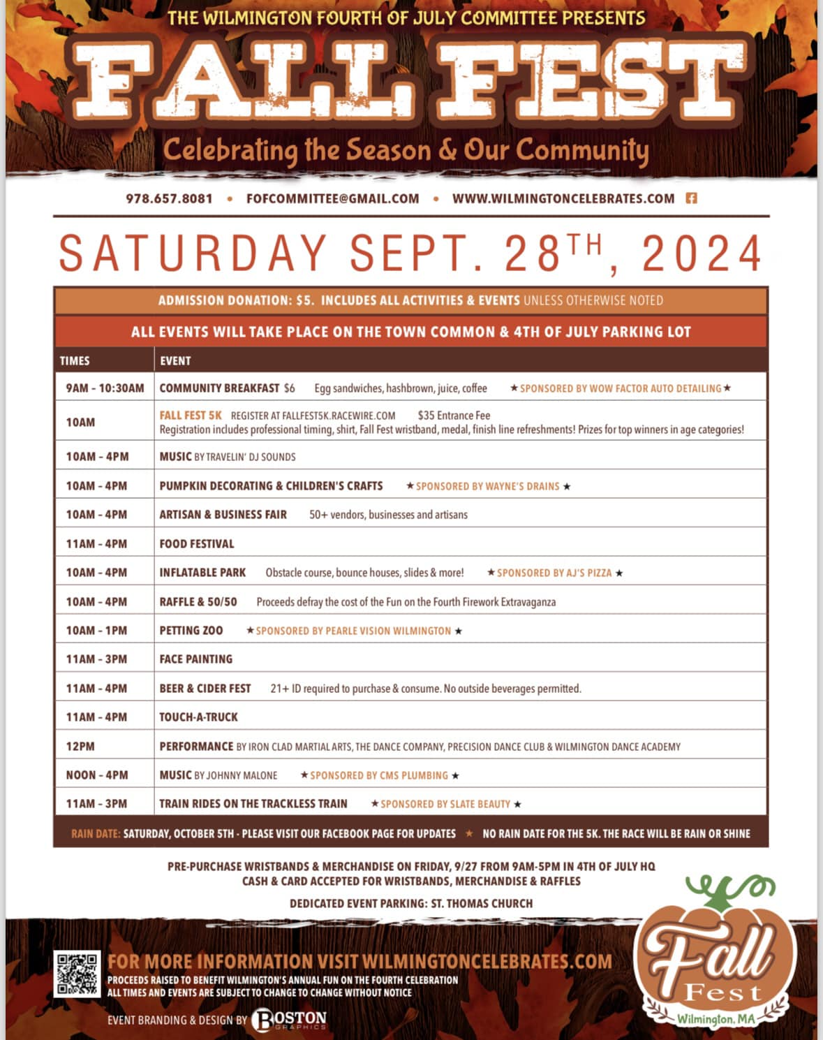 Schedule Released For Wilmington Fall Fest On September 28 – Wilmington ...