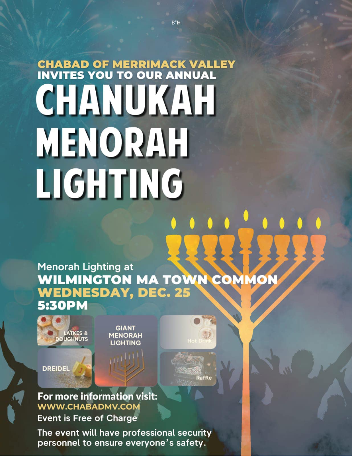 REMINDER: Hanukkah Menorah Lighting On Wilmington Town Common Set For ...