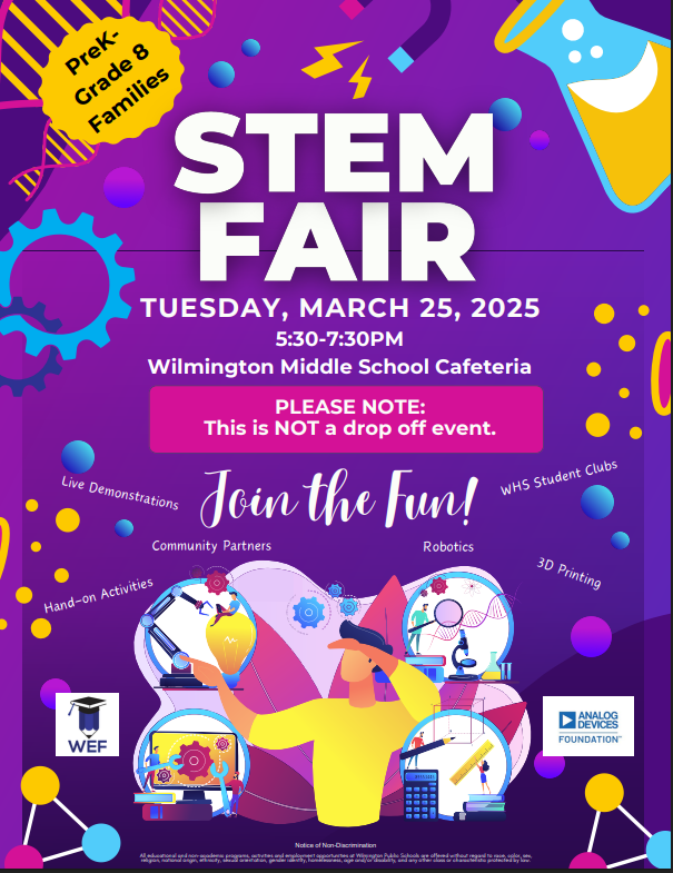 Wilmington Public Schools STEM Fair Set For March 25 – Wilmington Apple