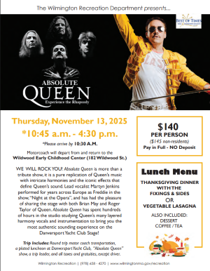 Wilmington Recreation Department To Offer Trip To Queen Tribute Show On ...