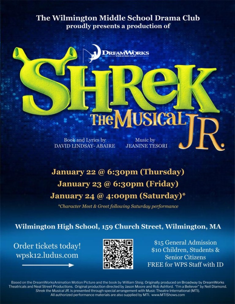 Wilmington Middle School Drama Club Presents “Shrek The Musical Jr.” On ...